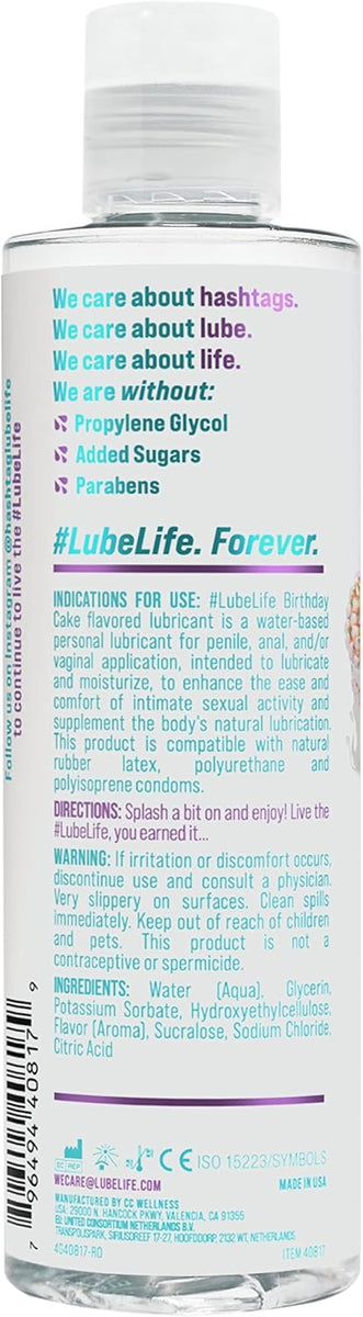 Lube Life - Lubricante personal a base de agua, sabor a pastel de cump – SupplyRD.com
