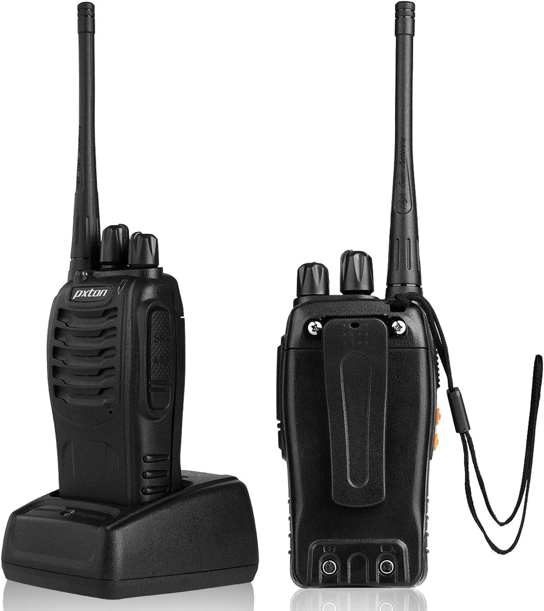 Walkie Talkies Radios recargables de dos vías de largo alcance con aur ...