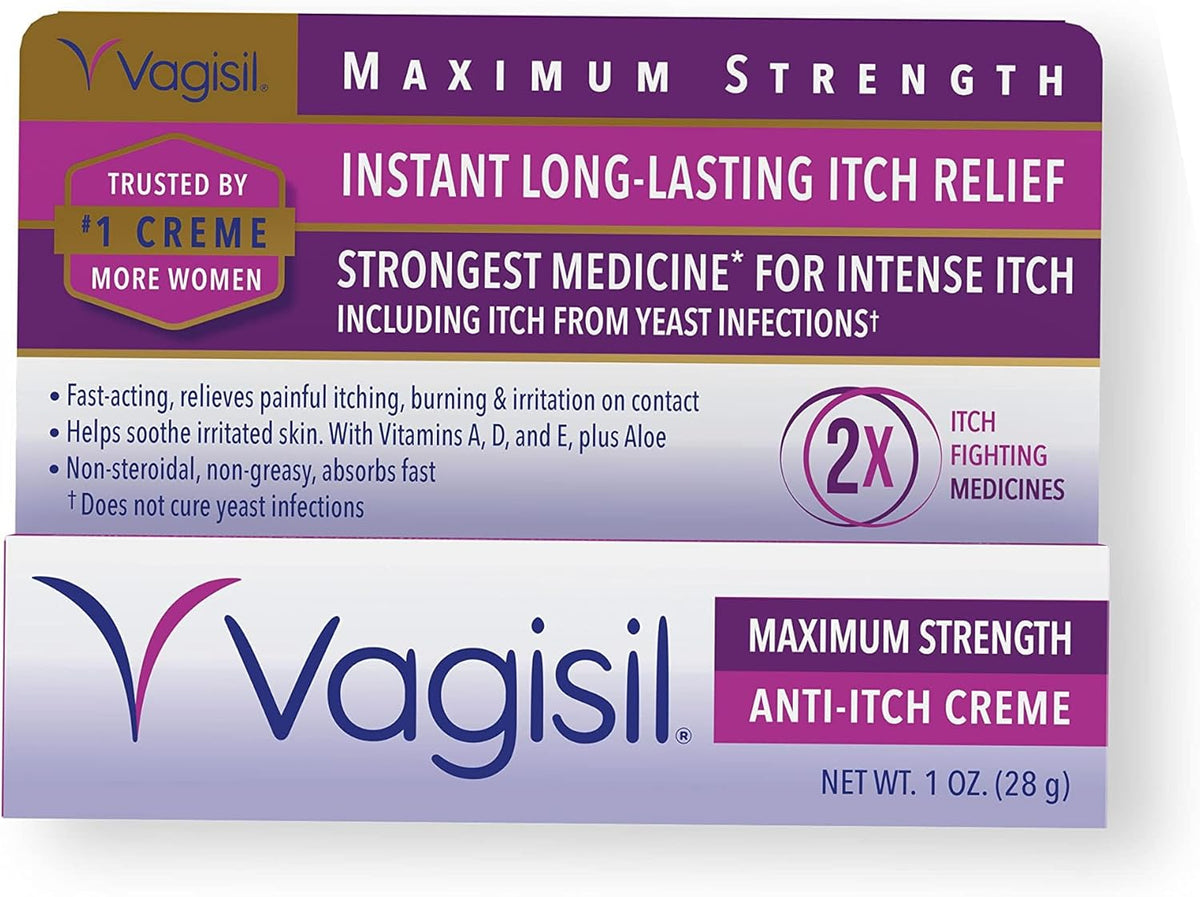 Vagisil crema femenina con máxima fuerza contra la comezón – SupplyRD.com