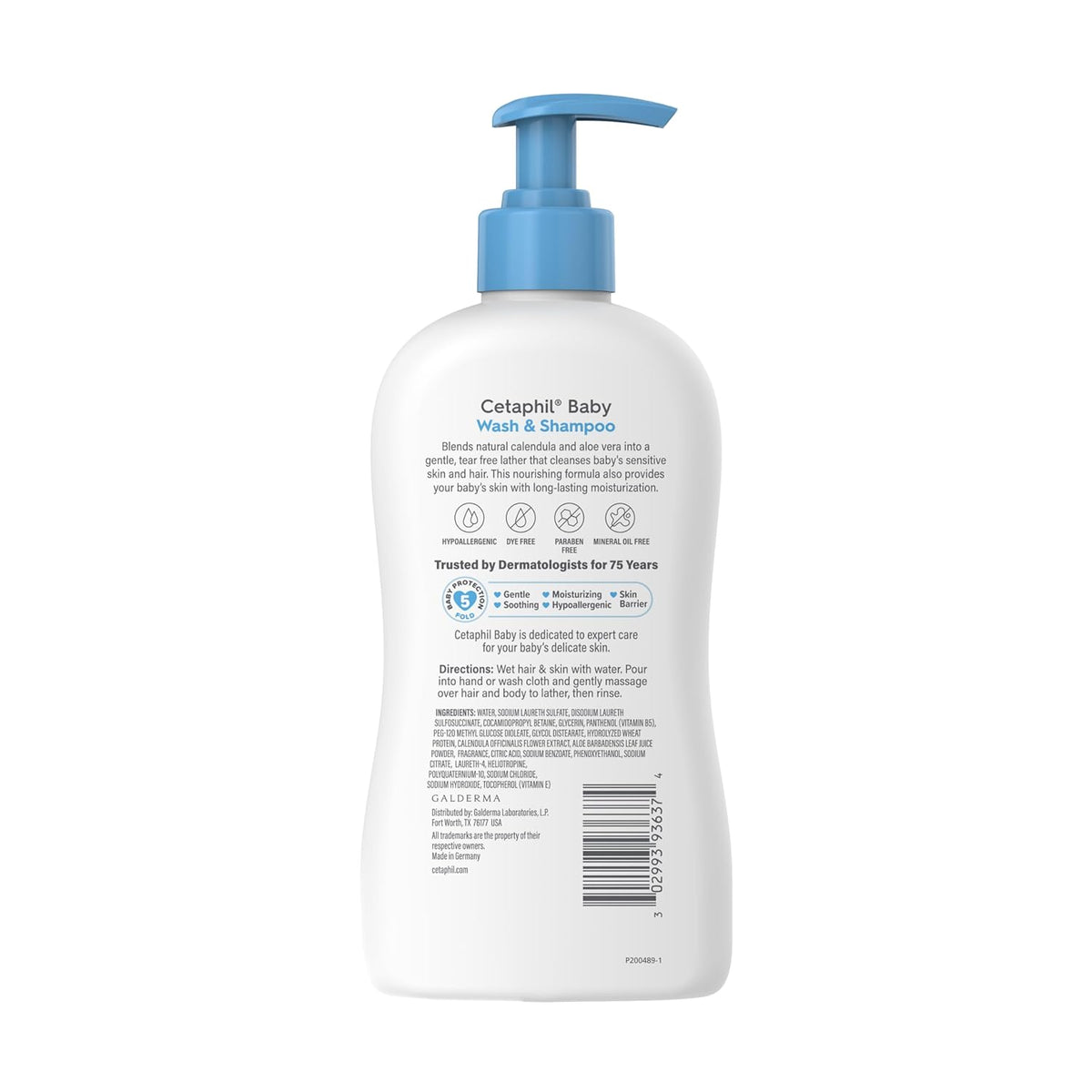 Cetaphil Jabón y champú para bebés con caléndula orgánica, a24 ...