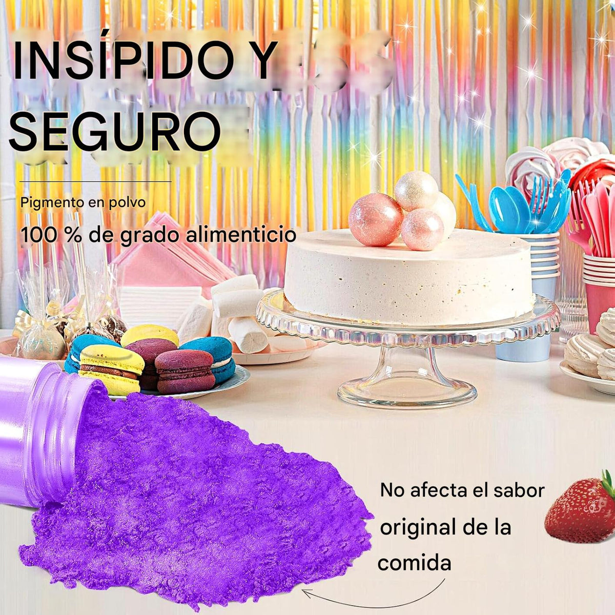 Polvo colorante alimentario – 12 colores vibrantes – SupplyRD.com
