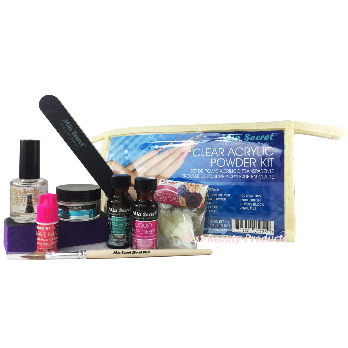 Juego de acrílico transparente MIA SECRET (Kit-01) – SupplyRD.com