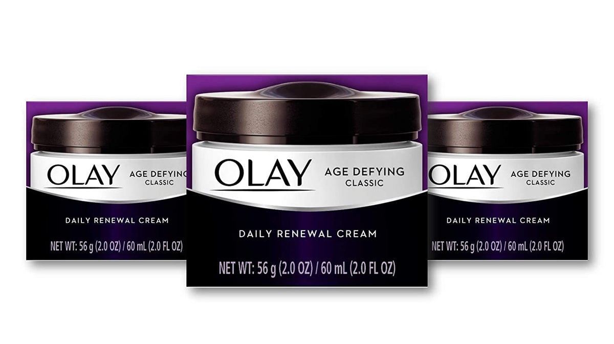 Crema de noche Olay, humectante clásico antienvejecimiento paquete de ...